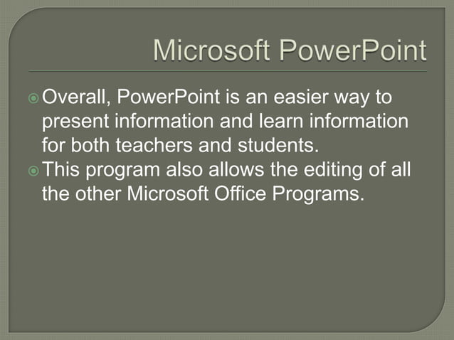 Microsoft Office Presentation | PPTX