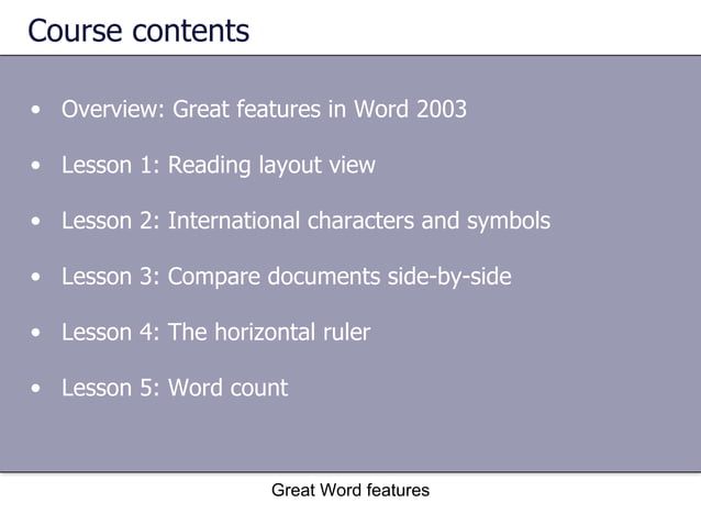 Microsoft® office word 2003 | PPT | Desktop Publishing | Computer ...