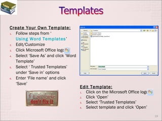 Microsoft office word 2007 | PPT