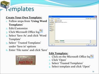 MS Office Word 2007 | PPT