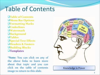 MS Office Word 2007 | PPT