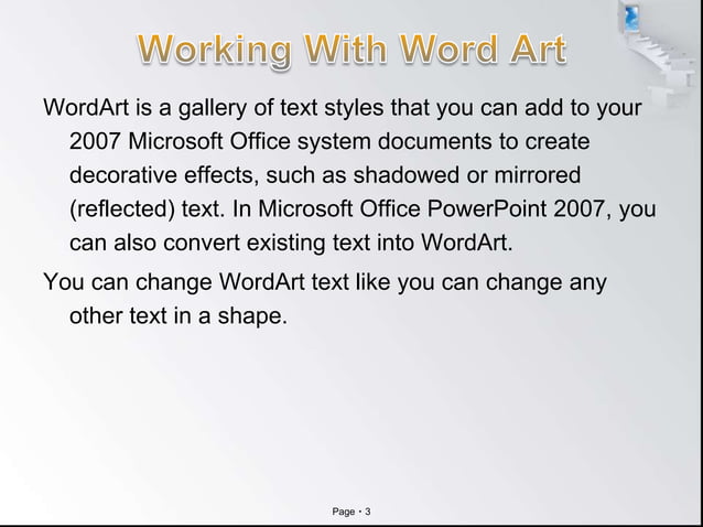 Microsoft office word 2007 | PPT