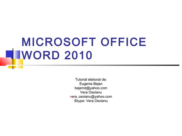 Microsoft office word 2010 | PPT