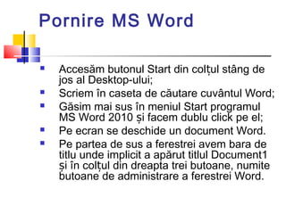 Microsoft office word 2010 | PPT
