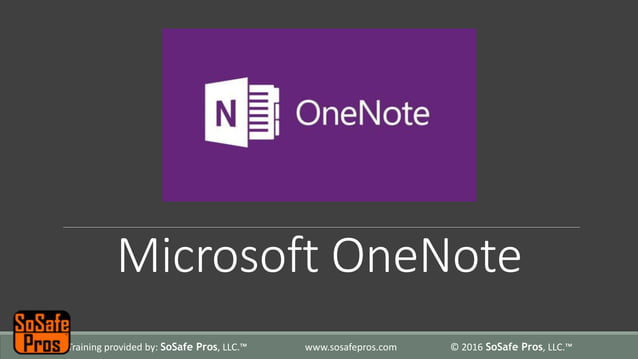 Microsoft OneNote | PPTX | Desktop Publishing | Computer Software and ...