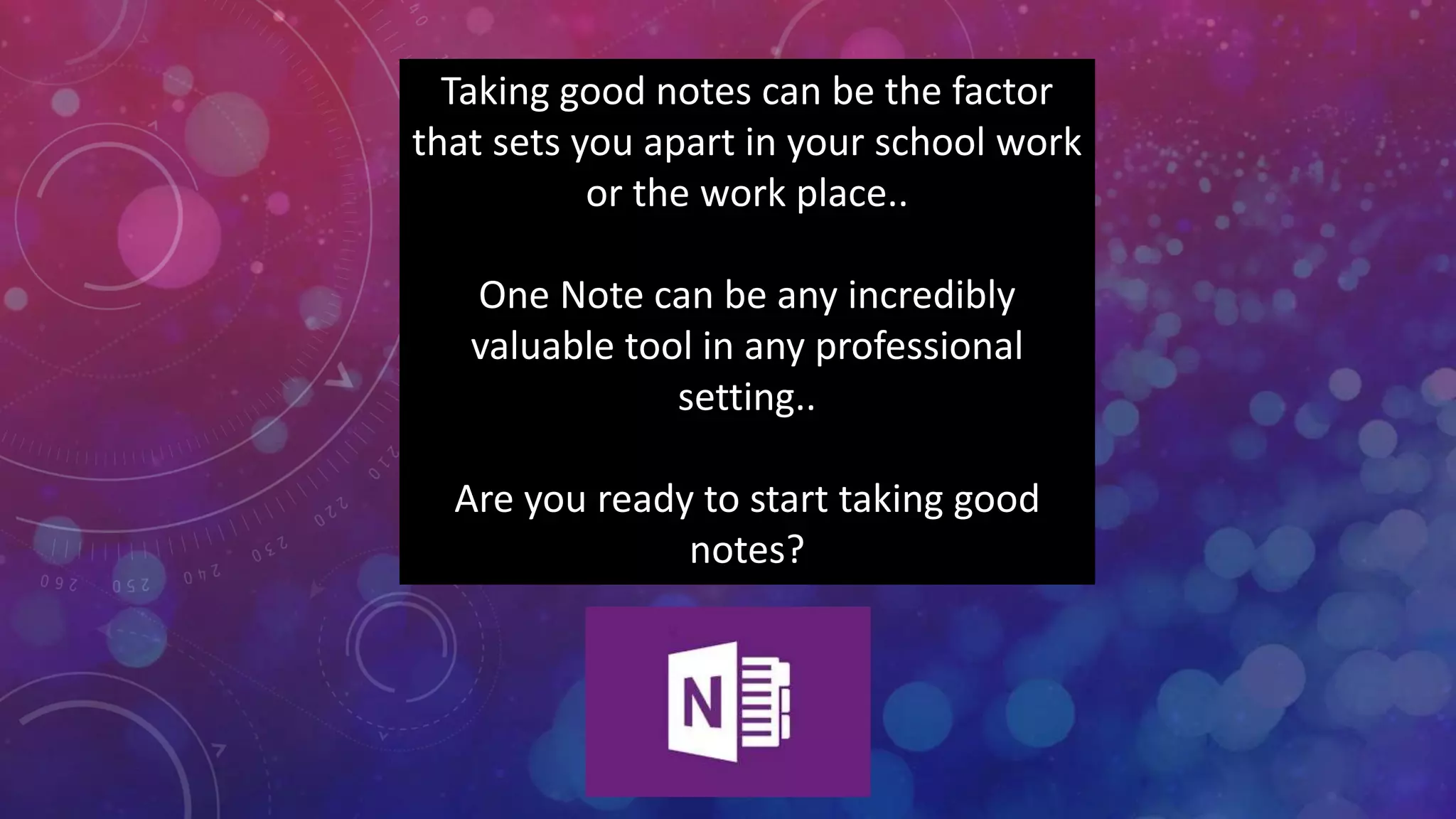Microsoft One Note Tutorial | PPTX