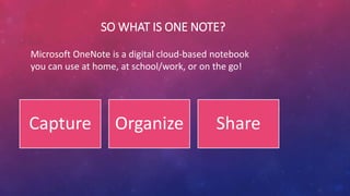 Microsoft One Note Tutorial | PPTX