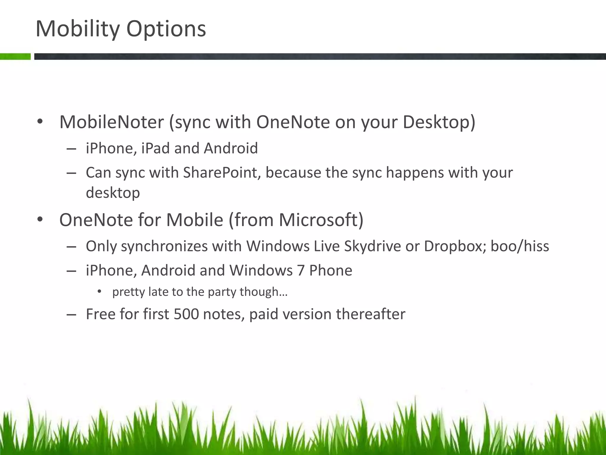 Microsoft OneNote in SharePoint | PPT