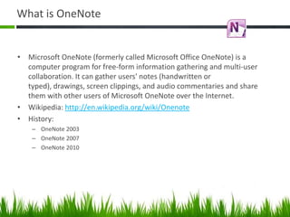 Microsoft OneNote in SharePoint | PPT