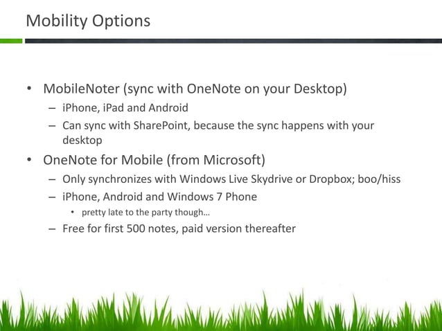 Microsoft OneNote in SharePoint | PPT