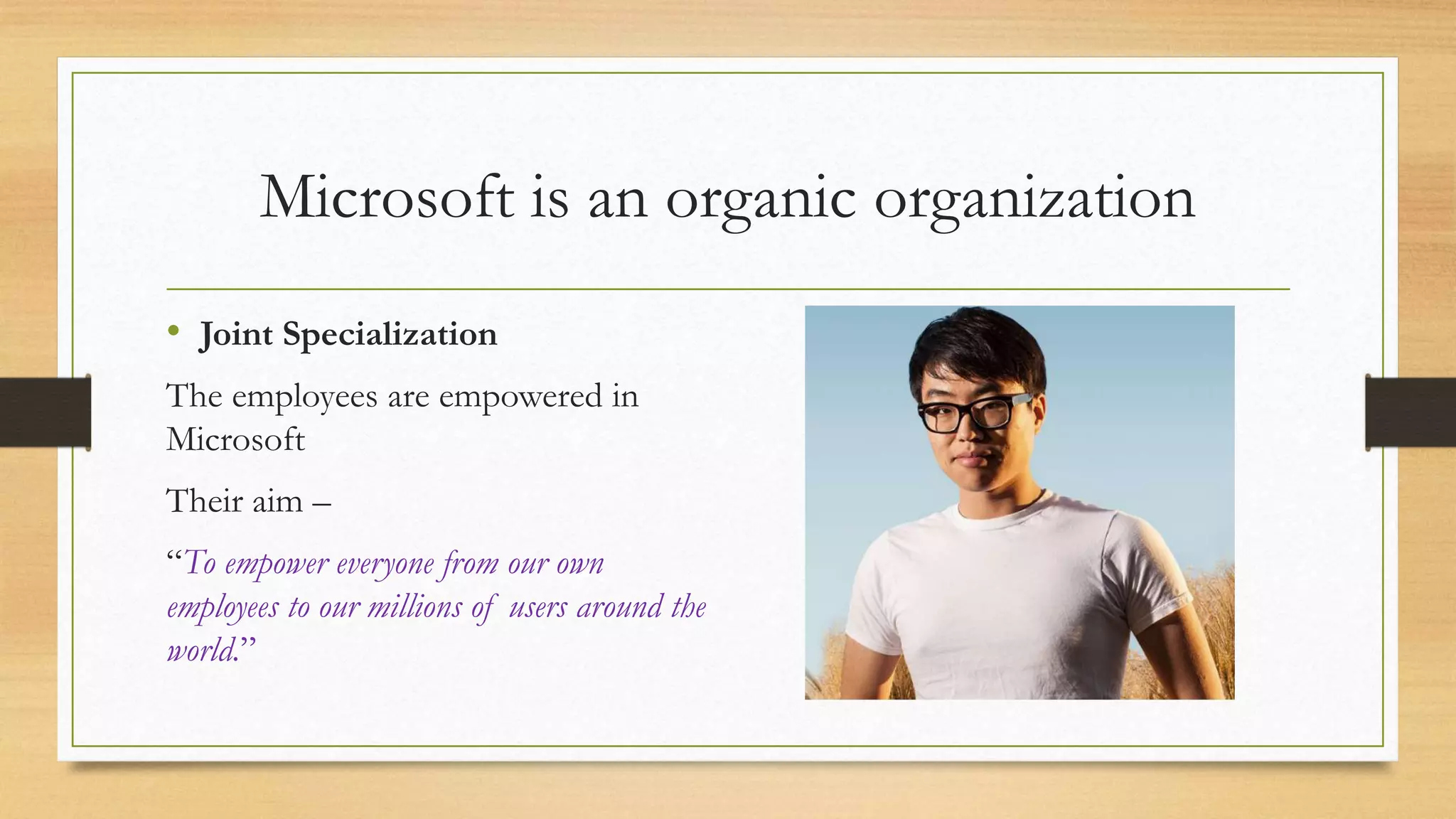 Microsoft's organic leadership | PPTX