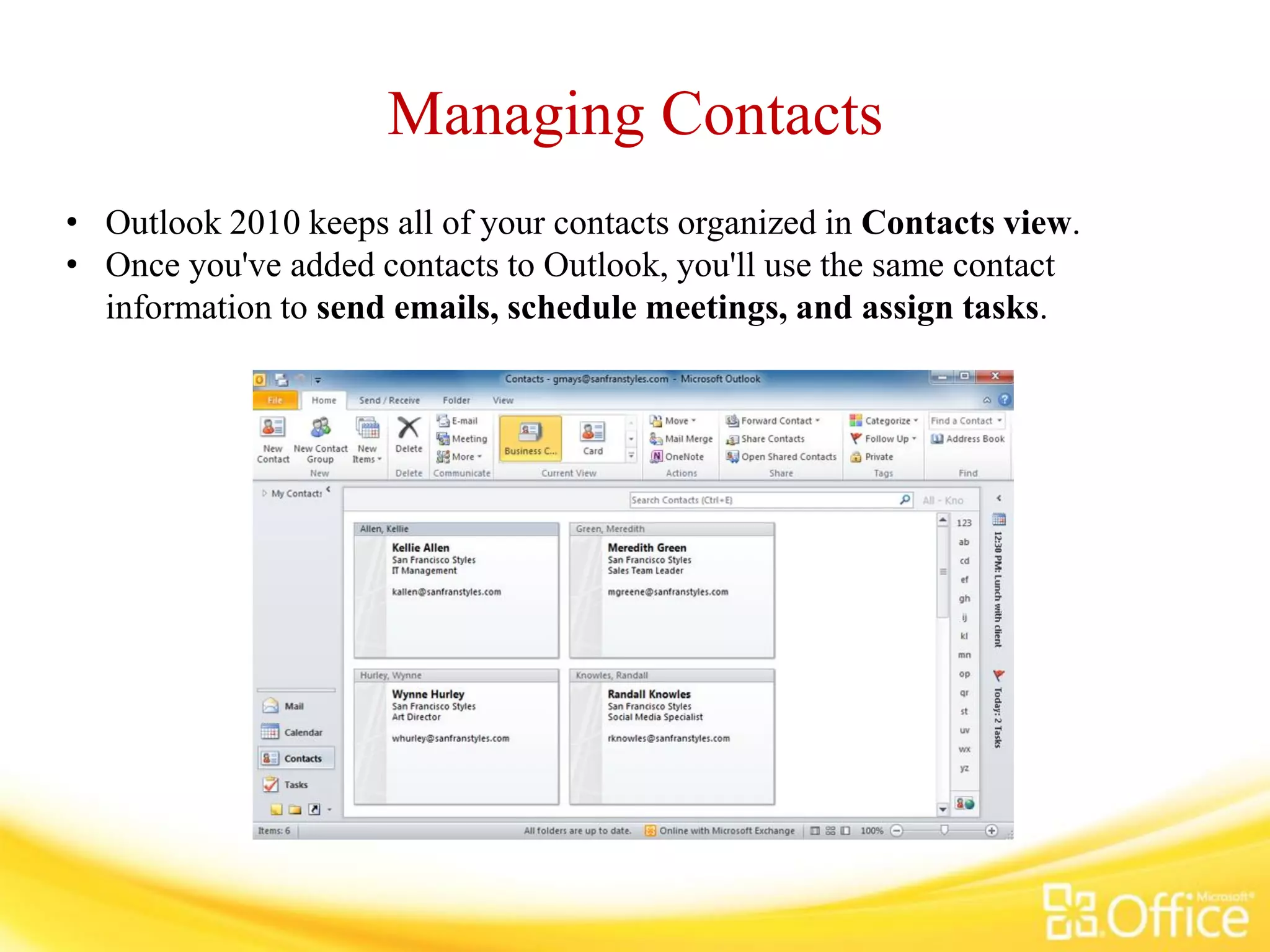 Microsoft outlook 2010 | PPT | Free Download