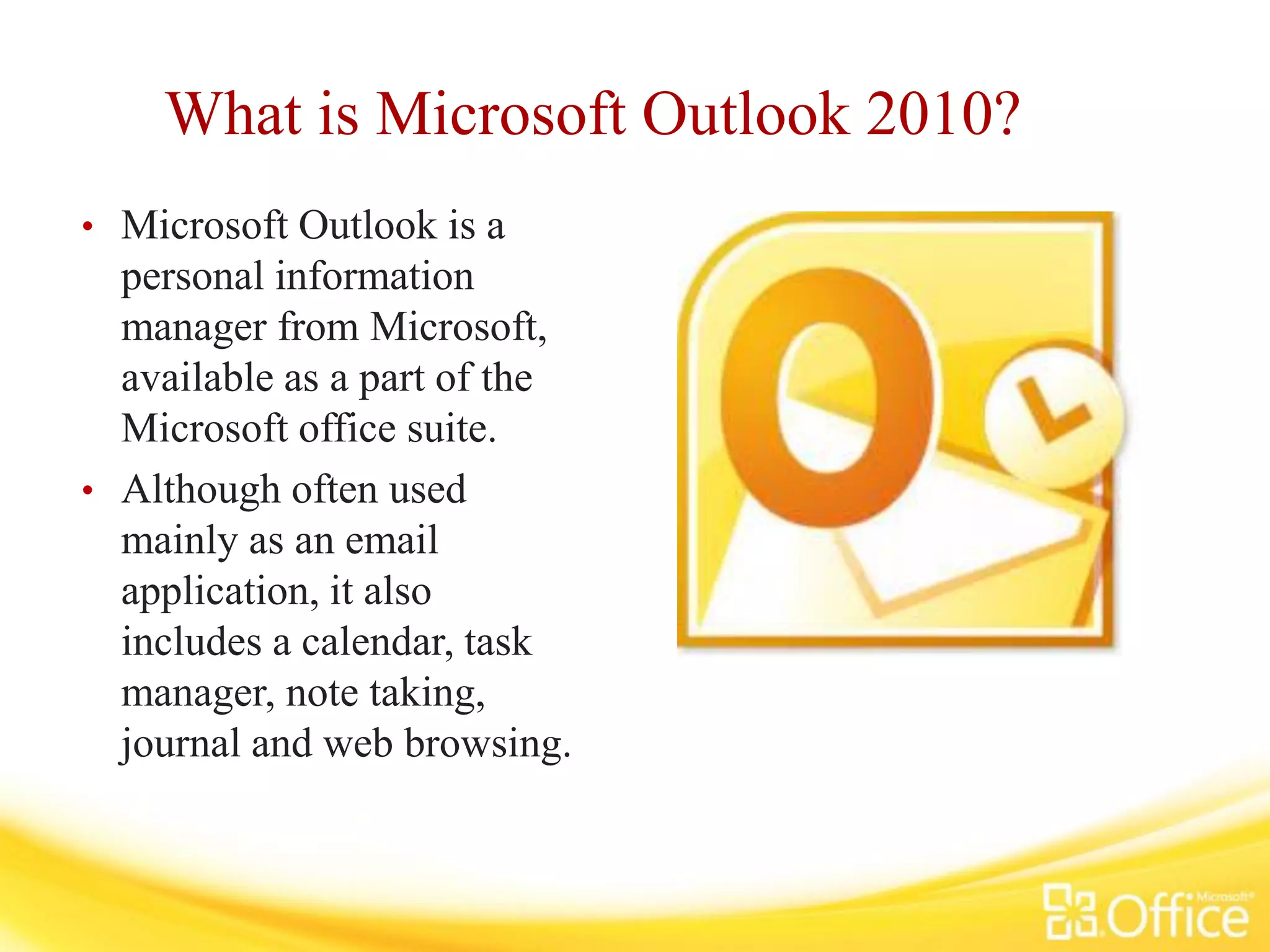 Microsoft outlook 2010 | PPT