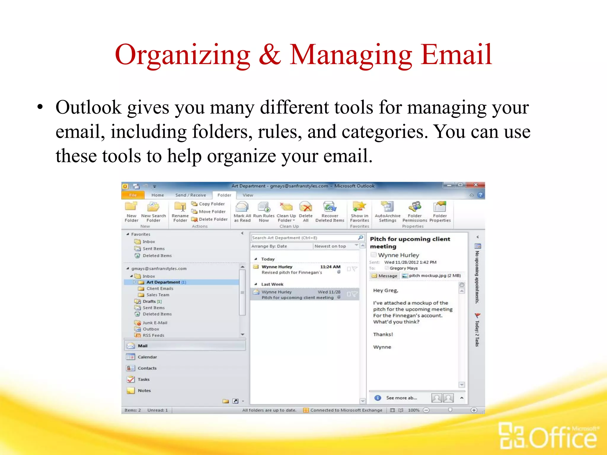 Microsoft outlook 2010 | PPT | Free Download