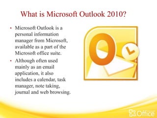 Microsoft outlook 2010 | PPT