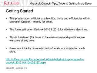 Microsoft Outlook Tips & Tricks | POTX