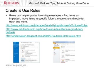 Microsoft Outlook Tips & Tricks | POTX