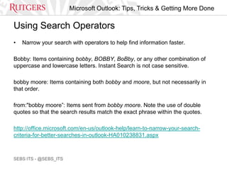 Microsoft Outlook Tips & Tricks | POTX