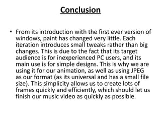 Microsoft paint (done) | PPTX | Computing | Technology & Computing