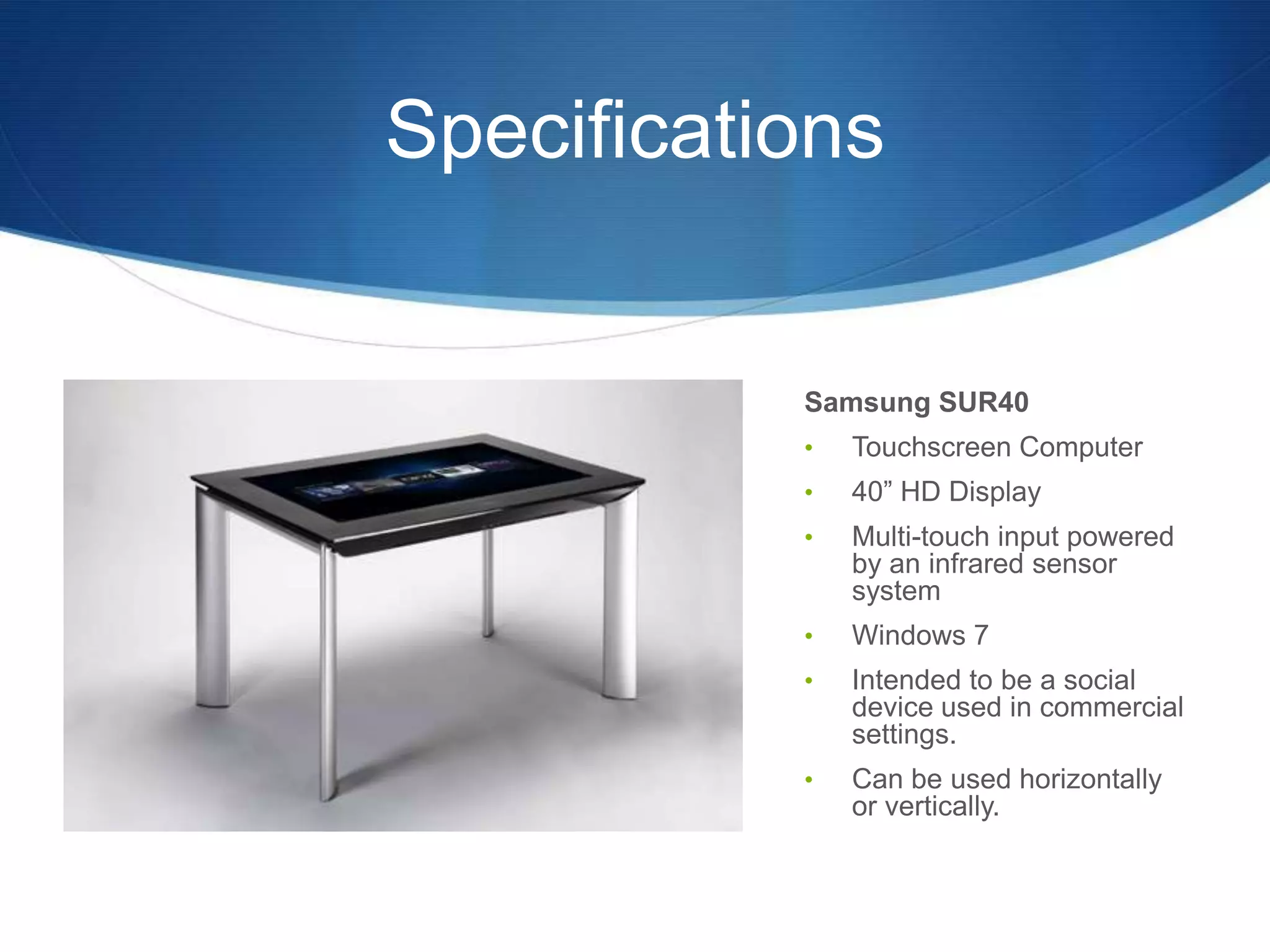 Microsoft pixel sense | PPTX