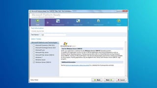 Microsoft platform ready test tool | PPTX