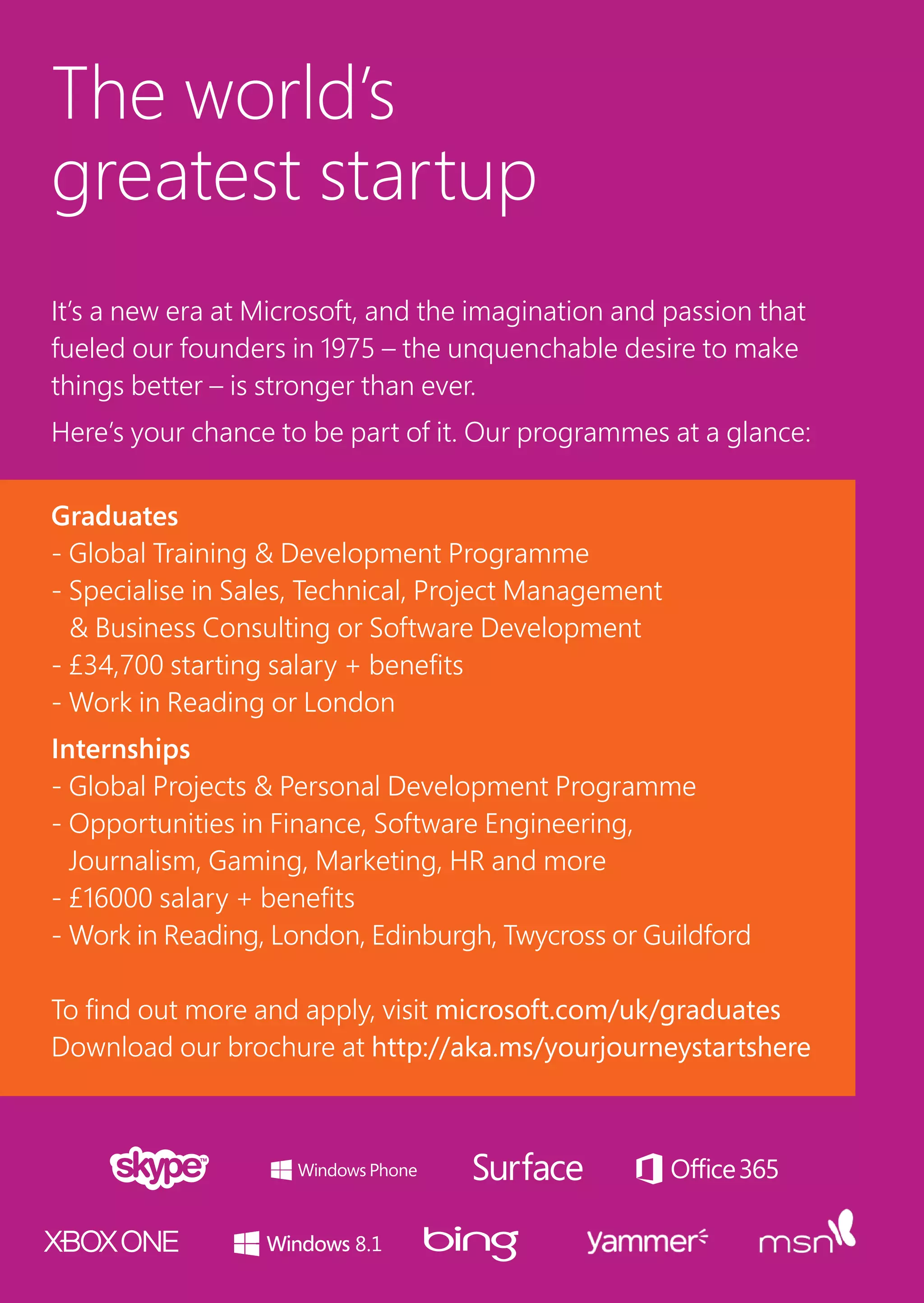 Microsoft Graduate Recuirtment postcard | PDF