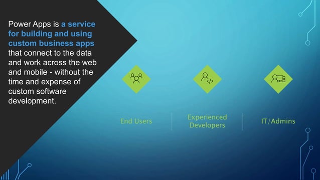 Microsoft Power Apps 101 : Build your application with power apps | PPT