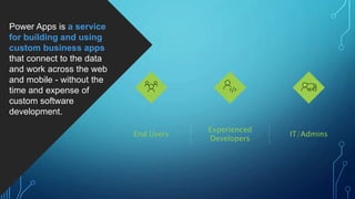 Microsoft Power Apps 101 : Build your application with power apps | PPT