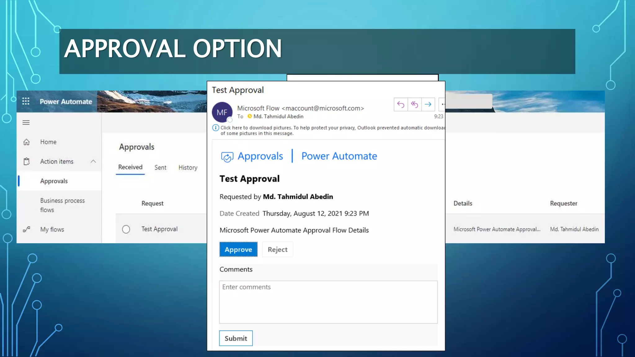 Microsoft Power Automate Approval Flow Pptx Computer Software And Applications Computing