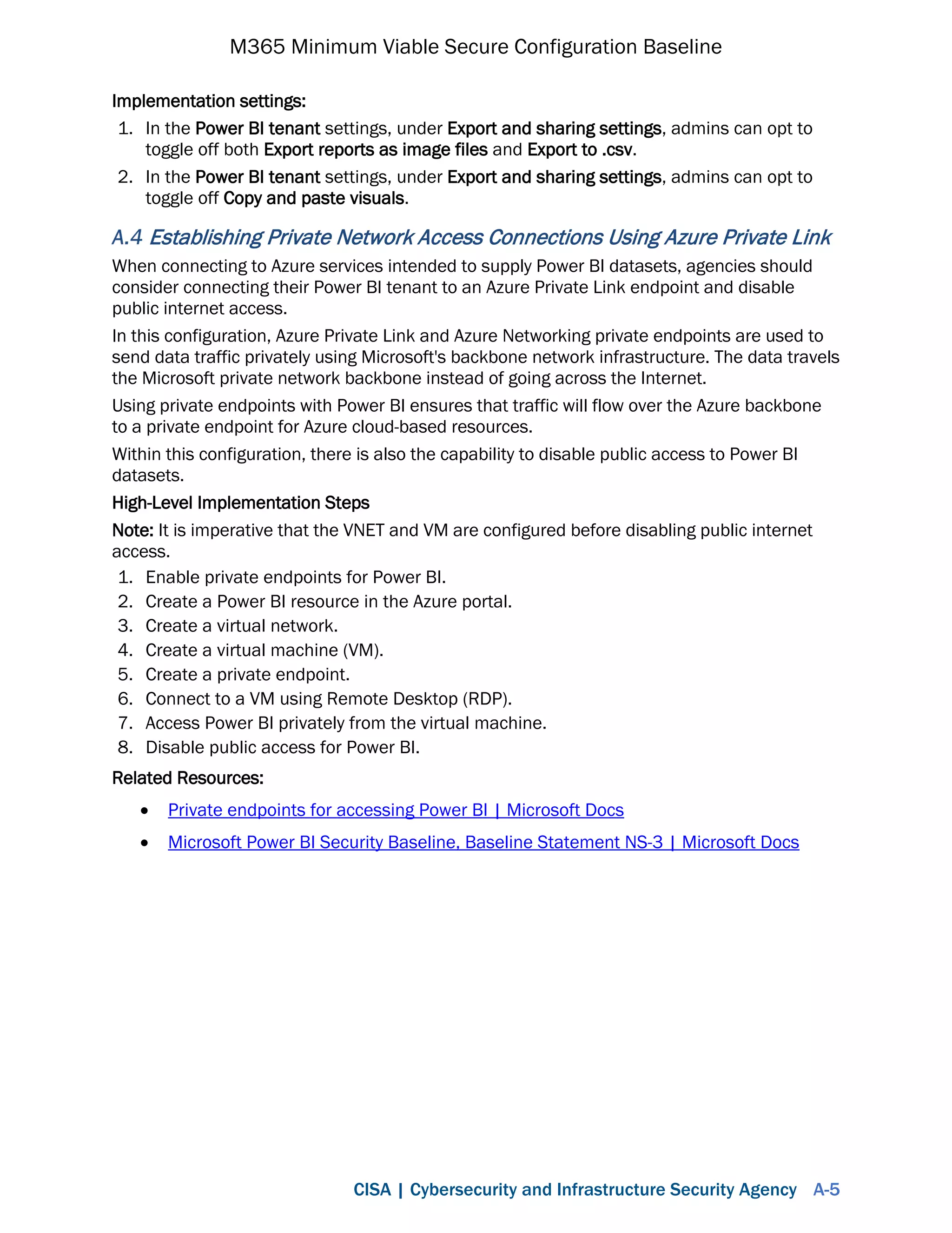 Microsoft Power BI M365 Minimum Viable SCB v0.1 | PDF