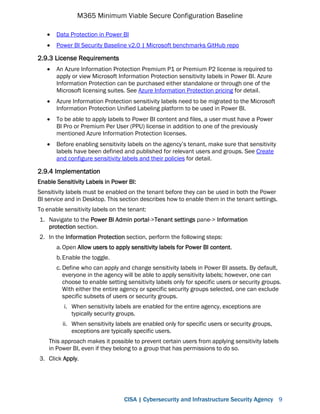 Microsoft Power BI M365 Minimum Viable SCB v0.1 | PDF