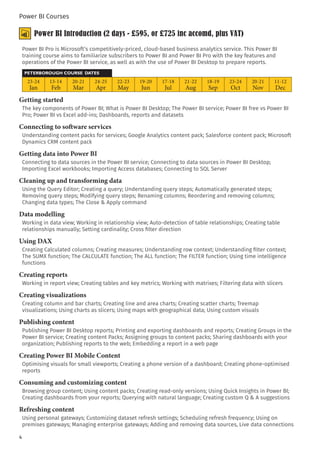 Microsoft power bi training courses | PDF
