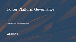 Microsoft Power Platform Governance .pdf | Computer Software and ...