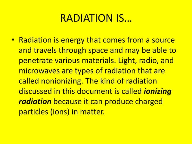RADIATION | PPTX