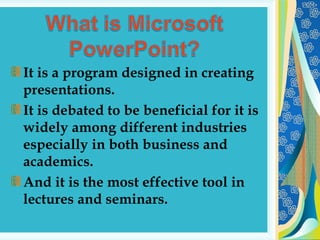 Microsoft power point | PPT