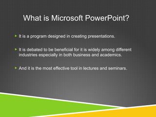 Microsoft power point | PPT