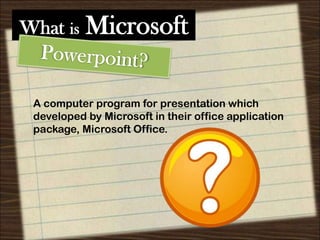 Microsoft Power Point | PPSX