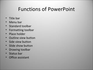 Microsoft power point | PPT