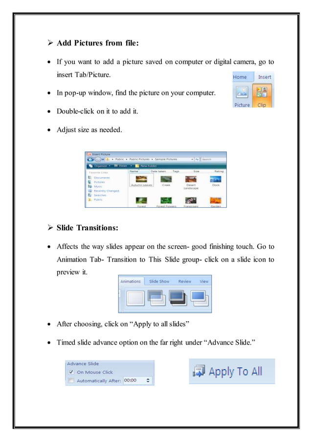 Microsoft PowerPoint features
