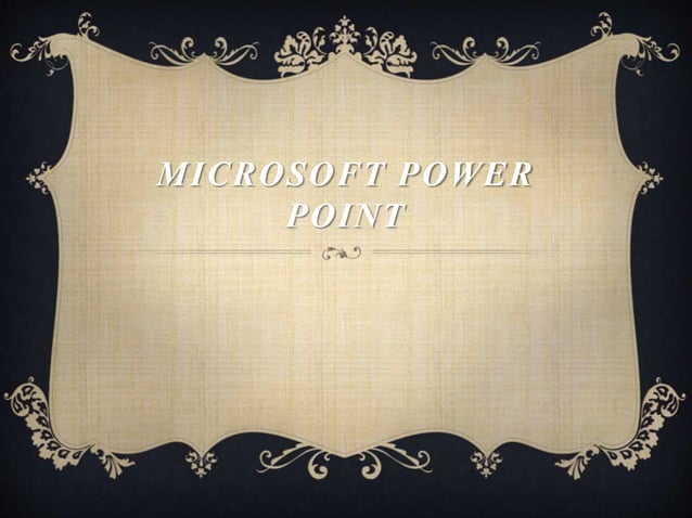 Microsoft power point | PPTX