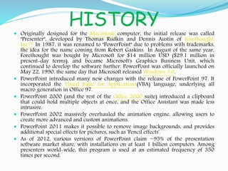 Microsoft power point | PPT