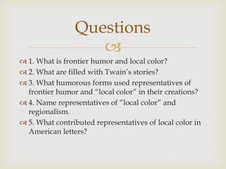 American literature in 19 century | PPTX