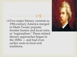 American literature in 19 century | PPTX