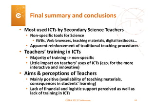 One to one Science classrooms in Secondary Schools: Current status ...