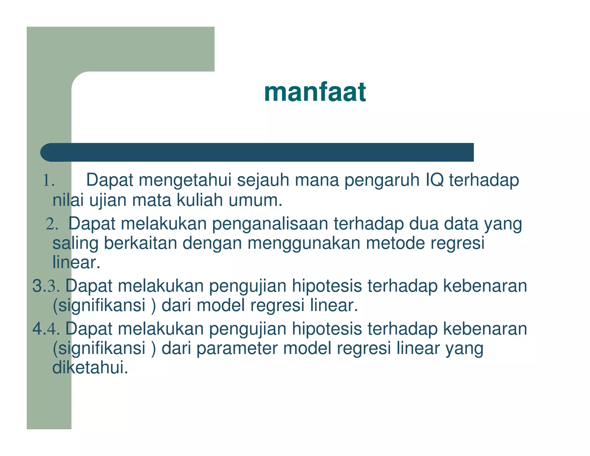 Microsoft Power Point Analisis Regresi.Ppt [Compatibility Mode] | PDF