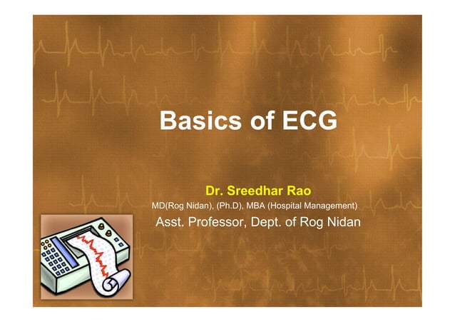 Basics of ECG | PDF | Heart and Cardiovascular Diseases | Diseases and ...
