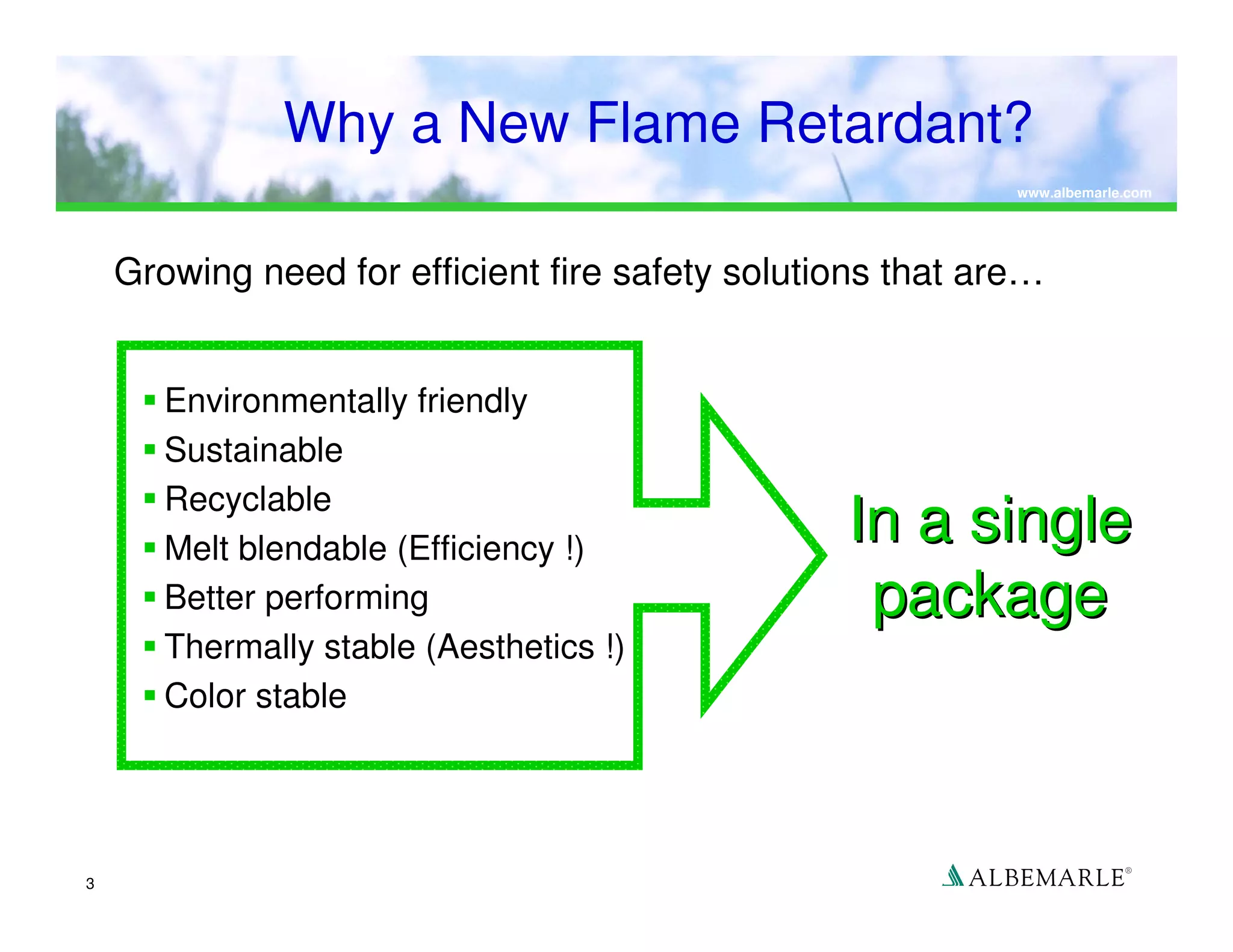 A New Sustainable Polymeric Fire Safety Solution for Thermoplastics and ...