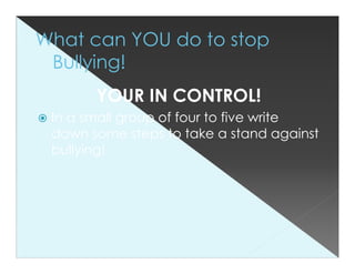 Microsoft Power Point Bullying Lesson 6th Vc | PDF | Crime & Harmful ...
