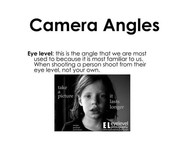 basic Camera Angles | PDF