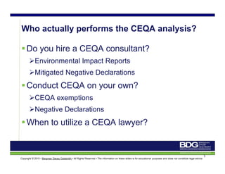 CEQA Compliance: Cost Effective Strategies | PPT